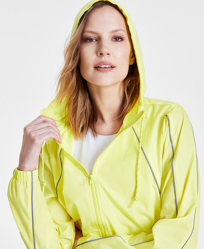 ID Ideology Women's Hooded Packable Zip-Front Jacket, Created for Macy ...