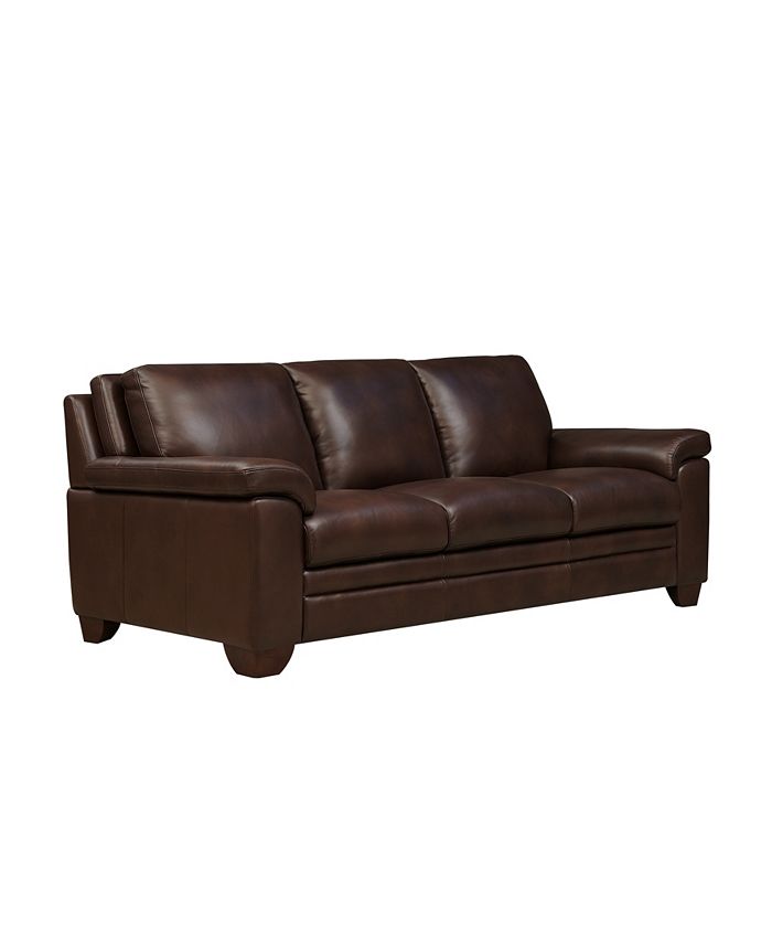 Hydeline Magnum 84" Top Grain Leather Sofa - Macy's