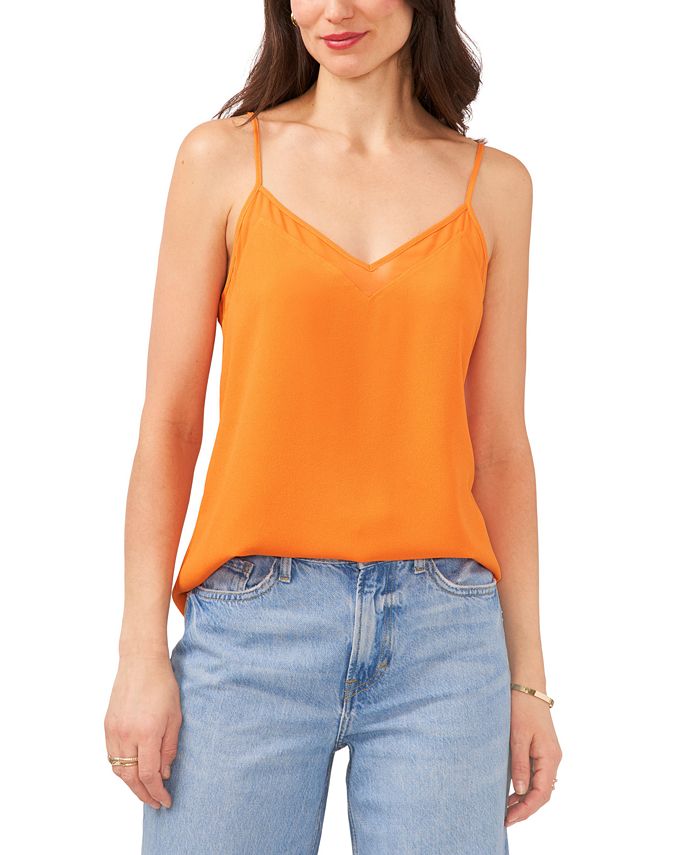 1.STATE Women's Spaghetti Strap Chiffon-Trim Camisole - Macy's