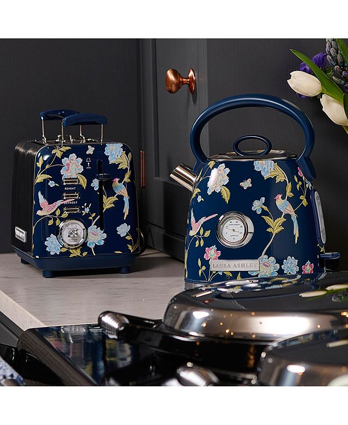 Laura Ashley Elveden Navy 2-Slice Toaster - Macy's