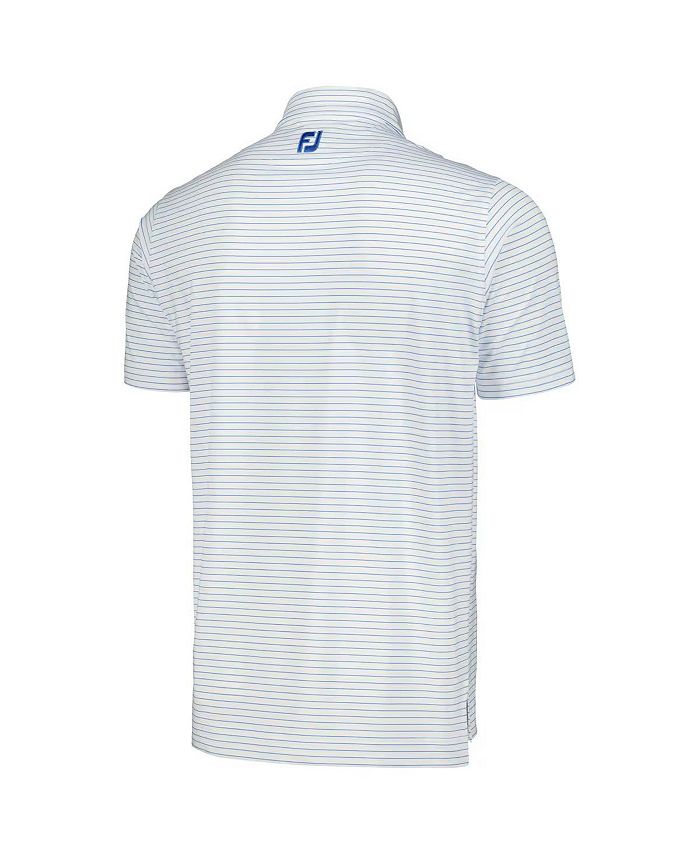 FootJoy Men's White The Players Lisle Classic Stripe ProDry Polo - Macy's
