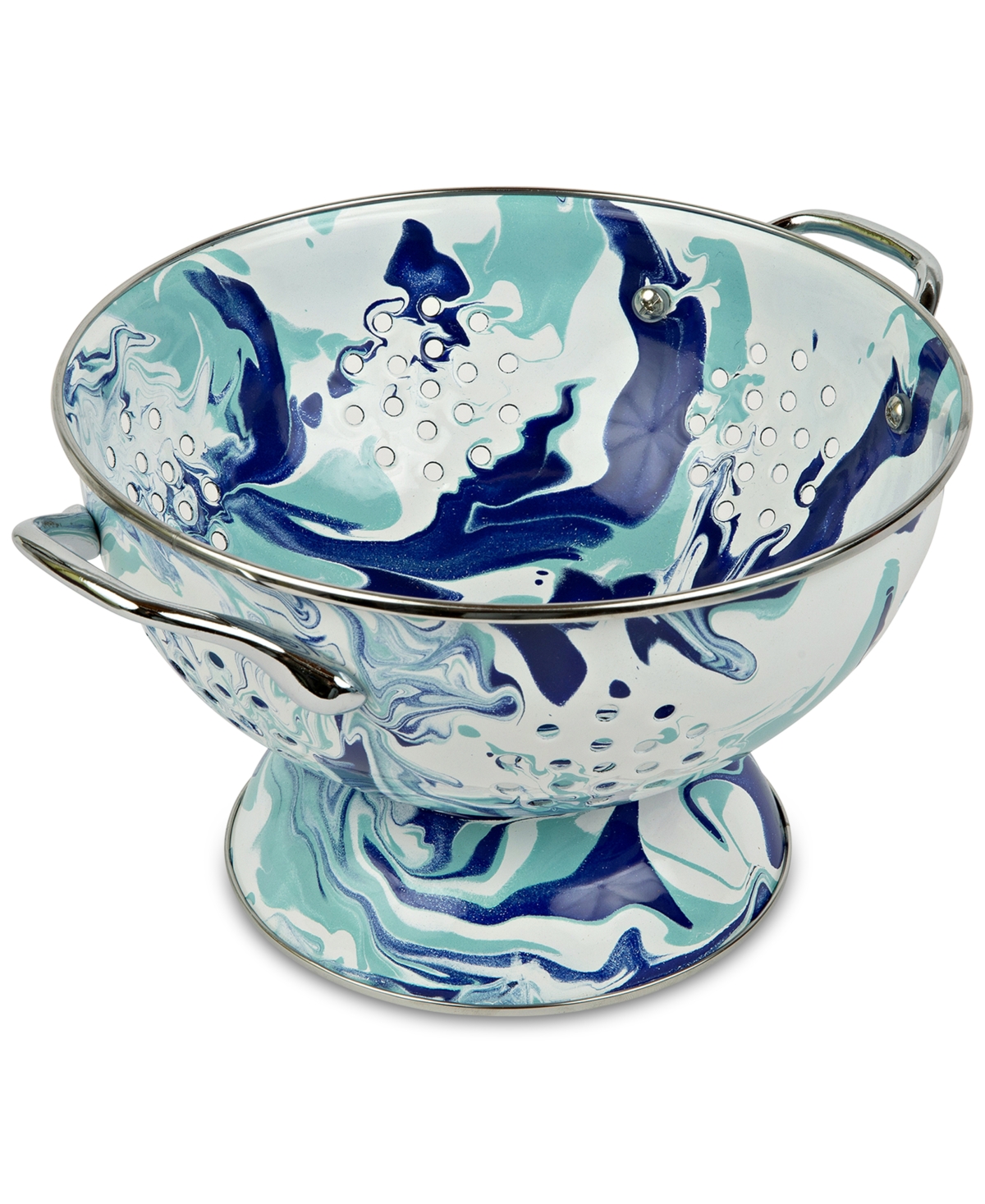 Click here for Golden Rabbit Lagoon Enameled Steel Medium Colande... prices