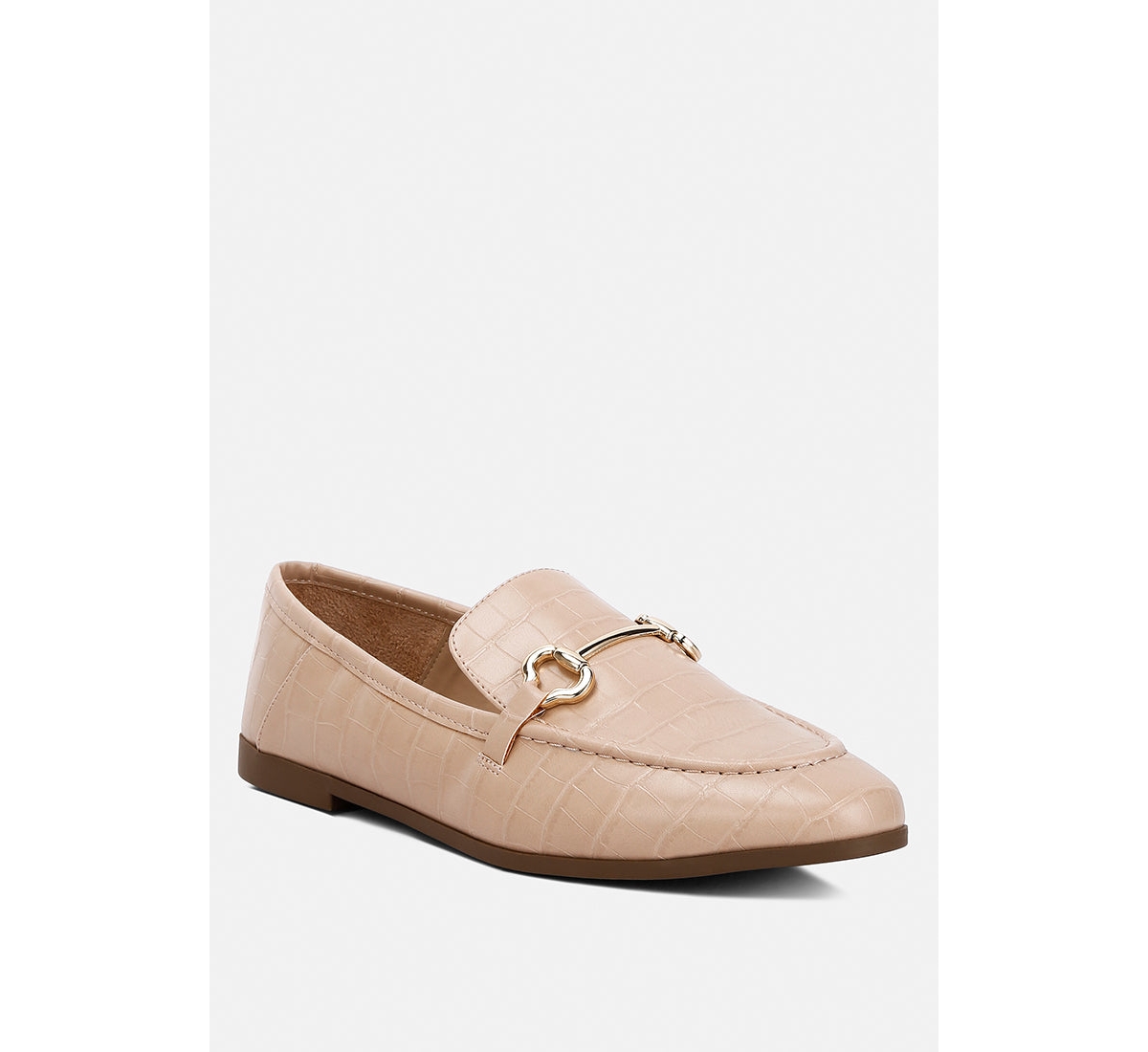 Click here for Finola Horsebit Embellished Loafers Women - Beige/... prices