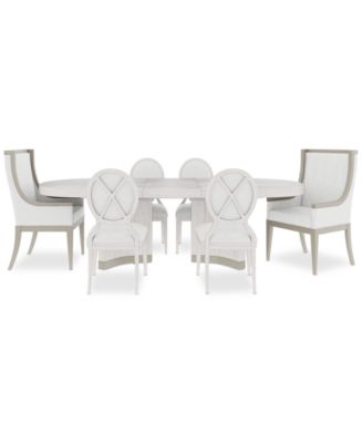 Warlington 7 Pc. Dining Set (Table, 4 Side Chairs & 2 Host Chairs) - Macy's