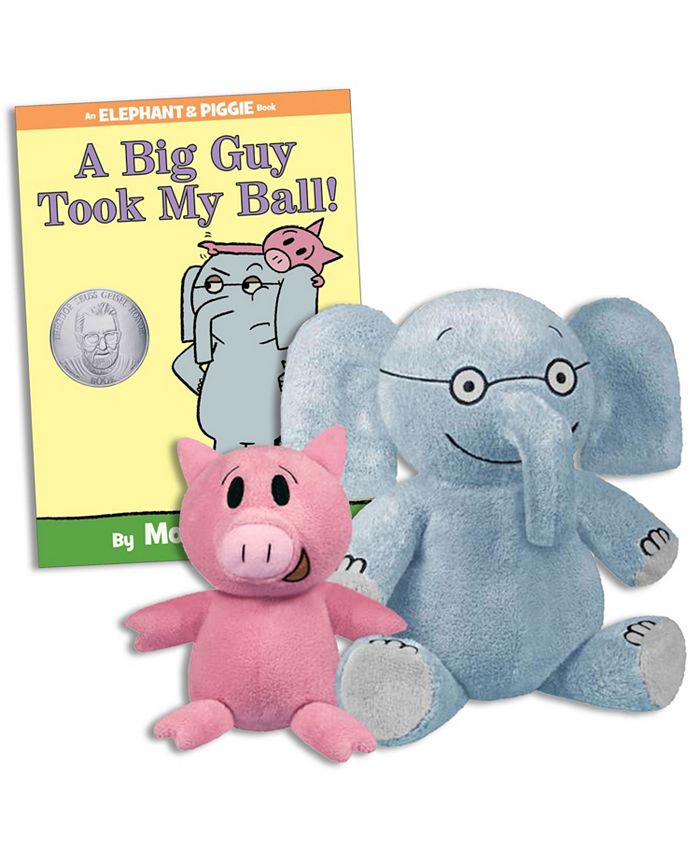 Yottoy Elephant & Piggie Plush Toy Set & A Big Guy Took My Ball ...