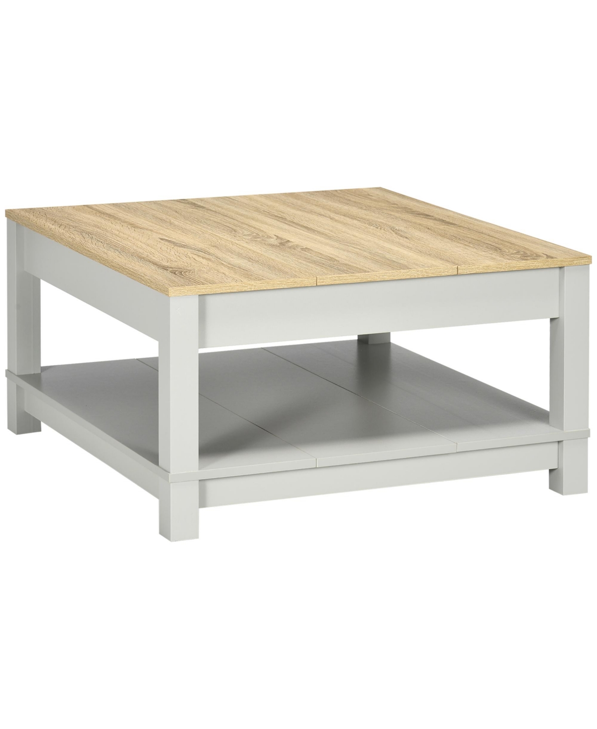 Click here for Homcom Coffee Table with Storage Shelf  Square Cen... prices