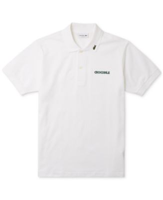 Lacoste Men's Crocodile Wording Short Sleeve Polo Shirt - Macy's