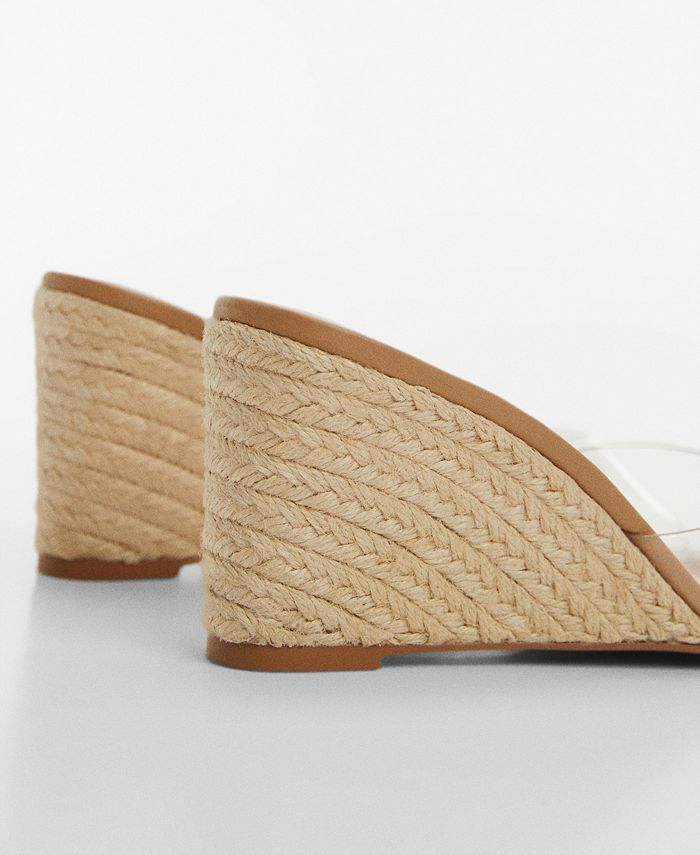MANGO Women's Vinyl Wedge Sandals - Macy's