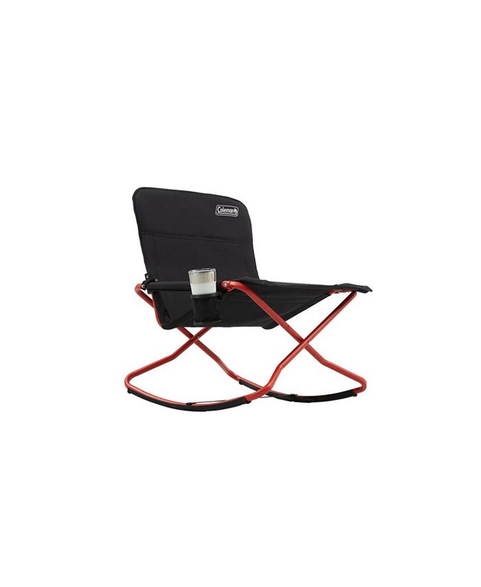 Coleman Cross Rocker Rocking Chair, Red - Macy's