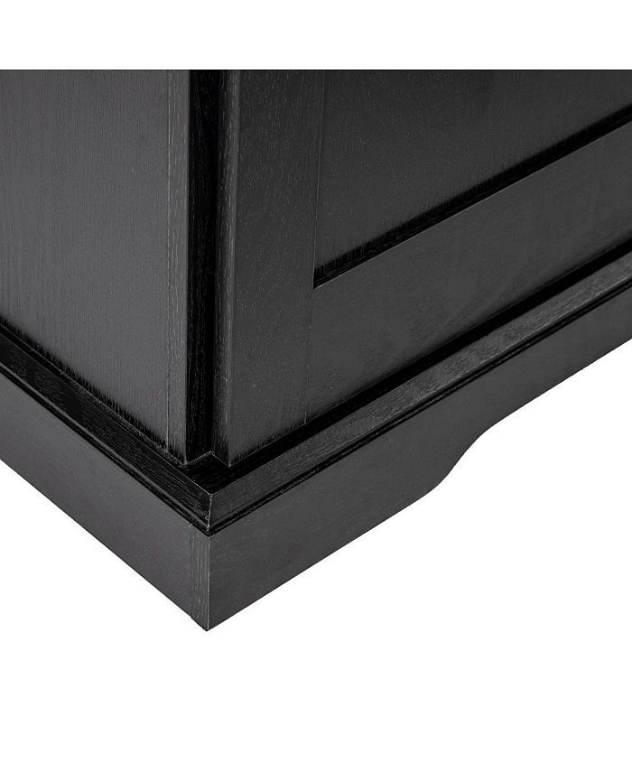 MERRICK LANE Finnoula Farmhouse Storage Cabinet, Semi-Open Storage With ...