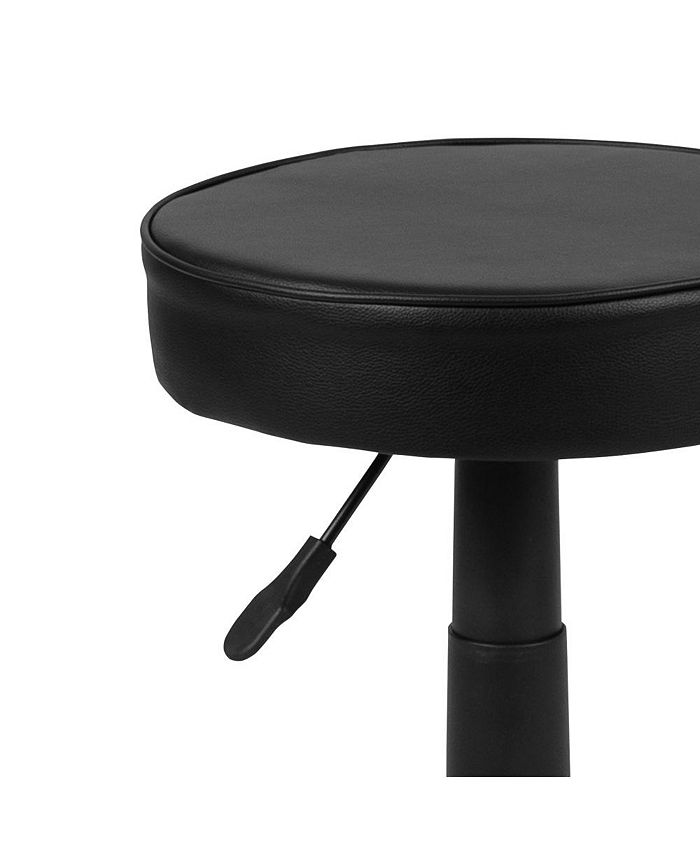 EMMA+OLIVER Adjustable Doctors Stool On Wheels With Ergonomic Molded ...