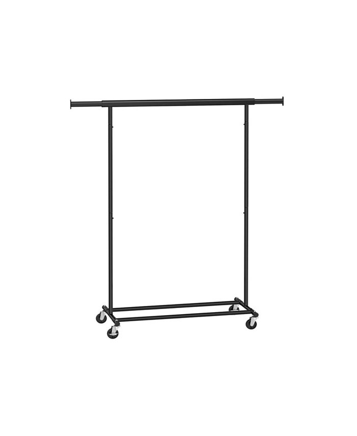 Slickblue Versatile Clothes Rack With Wheels, Extendable Hanging Rail ...