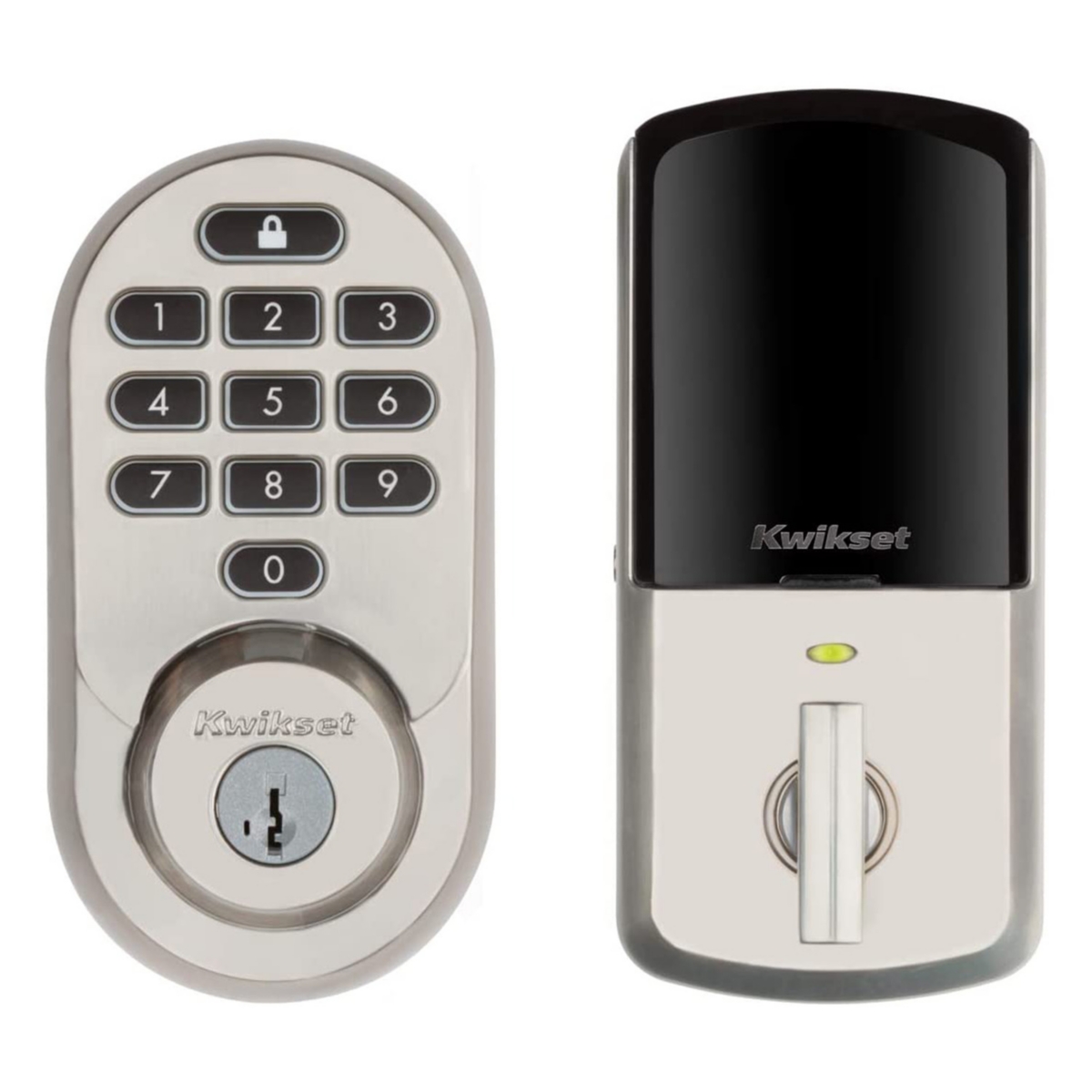 Click here for Kwikset Halo Keypad Wi-Fi Smart Lock in Satin Nick... prices