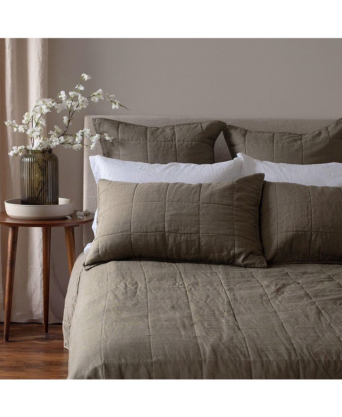 Bokser Home French Linen Box Stitch Quilt - Twin/Twin XL - Macy's