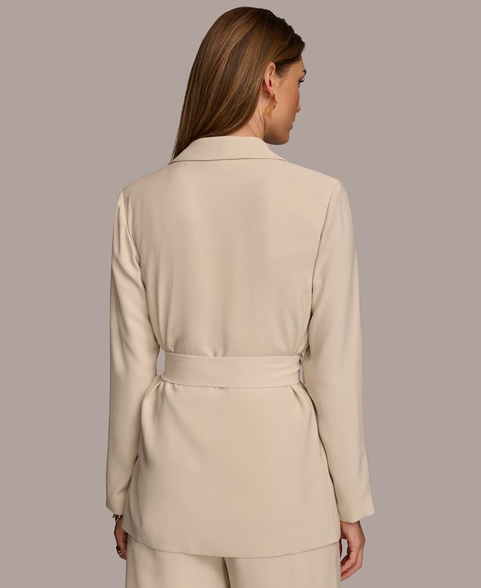 Donna Karan New York Donna Karan Women's Unstructured Belted Blazer ...