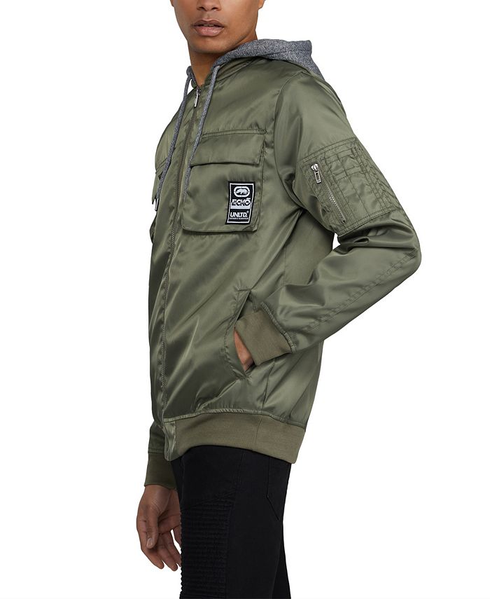 Ecko Unltd Ecko Men's Maverick Hooded Flight Jacket - Macy's