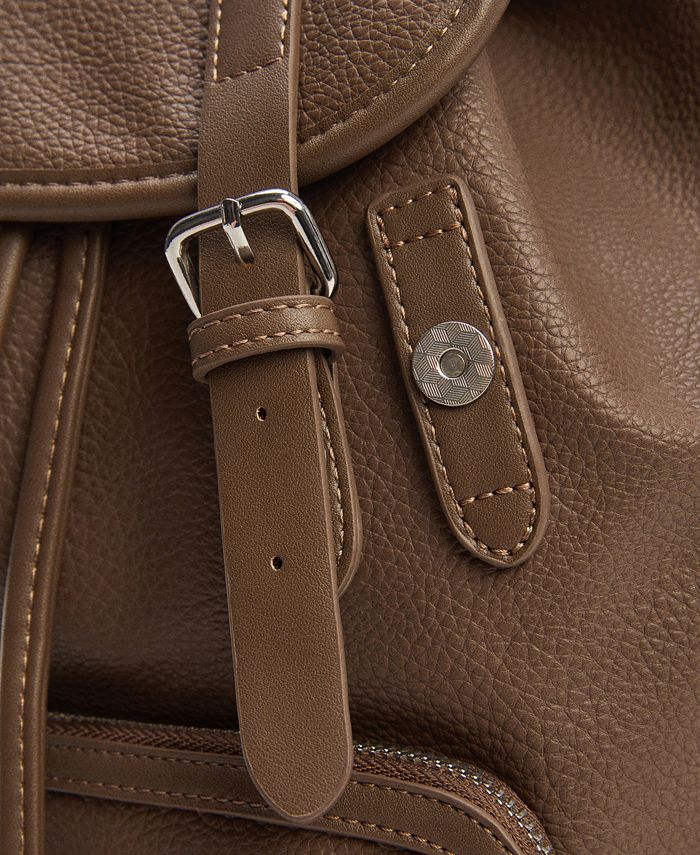 MANGO Men's Leather-Effect Backpack - Macy's