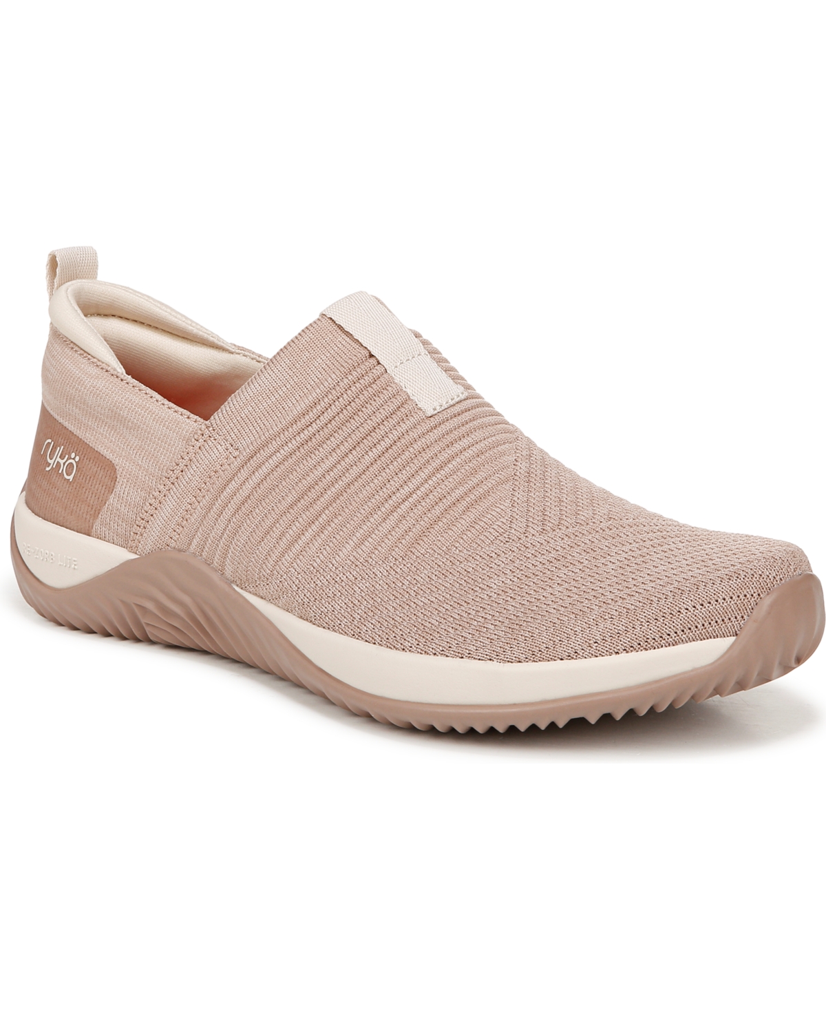 Click here for Ryka Womens Echo Knit Slip-On Sneakers - Warm Taup... prices