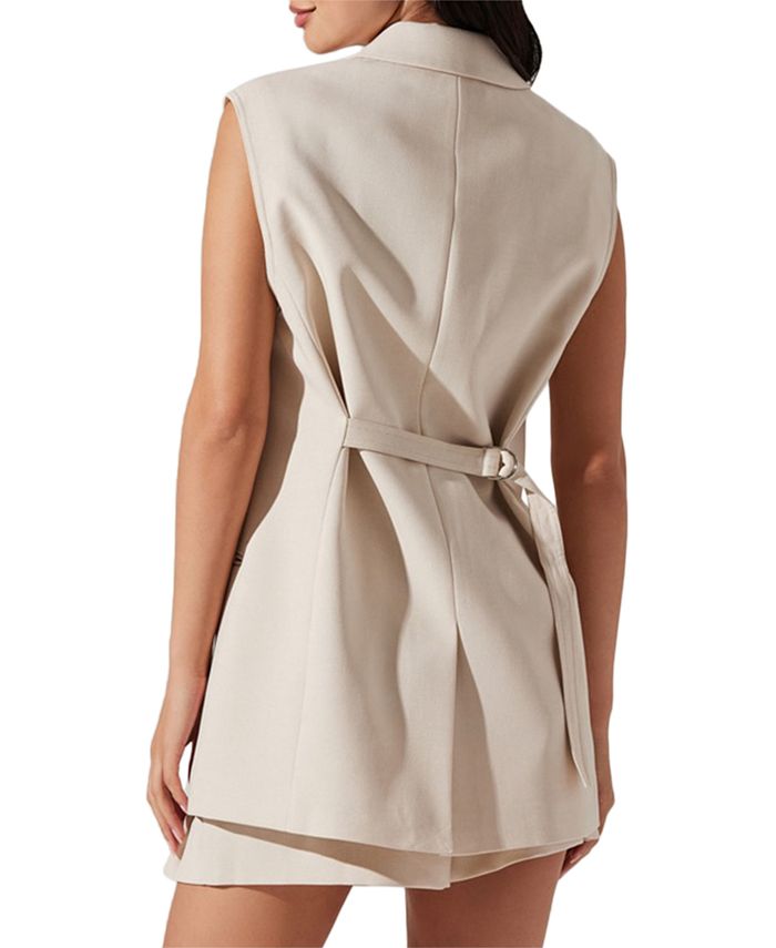 ASTR the Label Women's Jordis Notched Collar Vest - Macy's