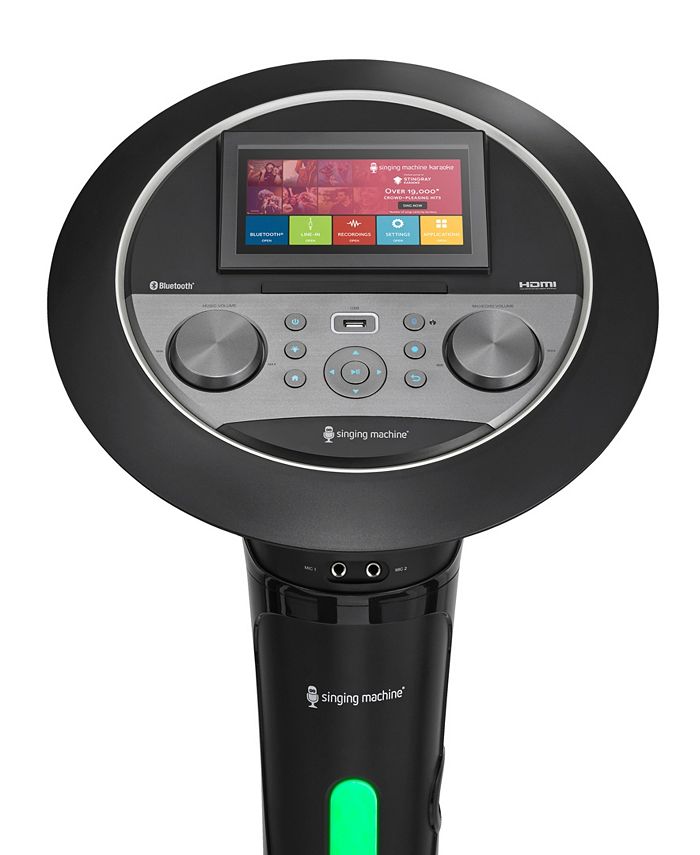 Singing Machine Wi-Fi Karaoke Machine for Adults, Black - Karaoke ...