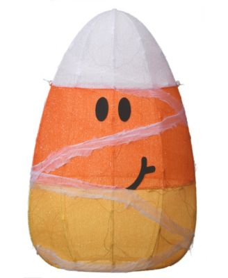National Tree Company 28" Pre-Lit Candy Corn Mummy Outdoor Decoration ...