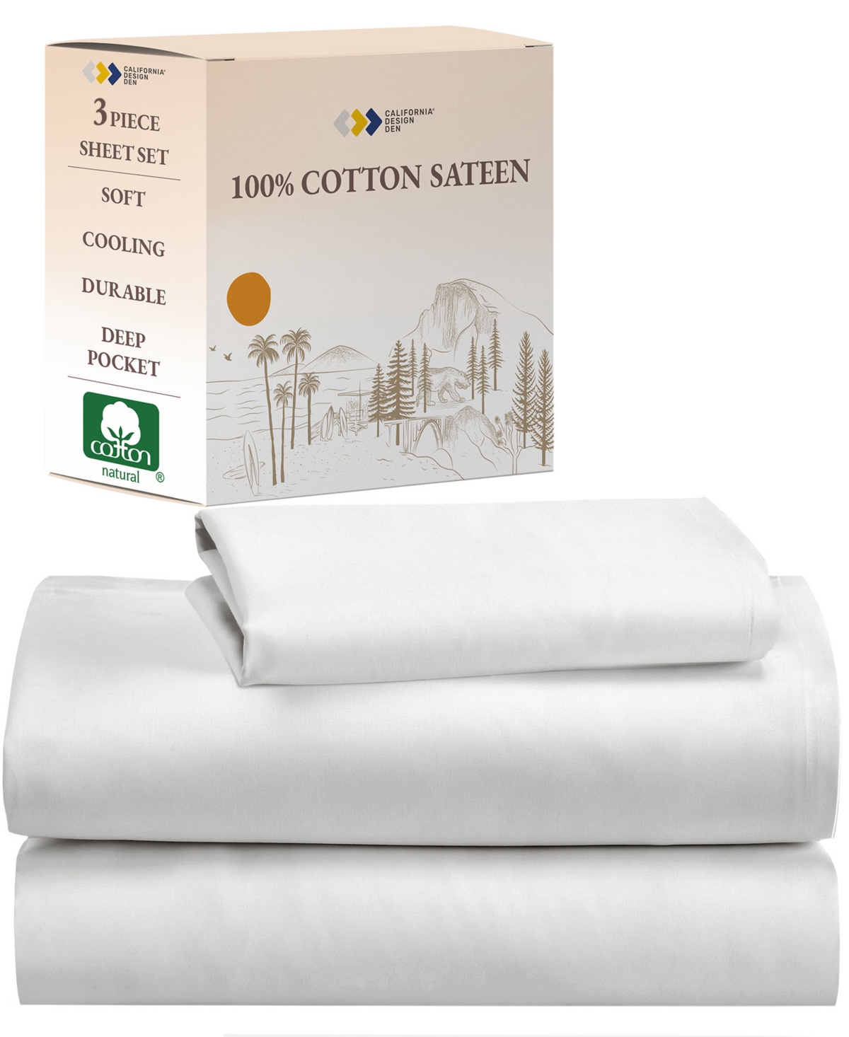 Click here for Soft 100 Cotton Sheets Set - Cooling Durable Satee... prices
