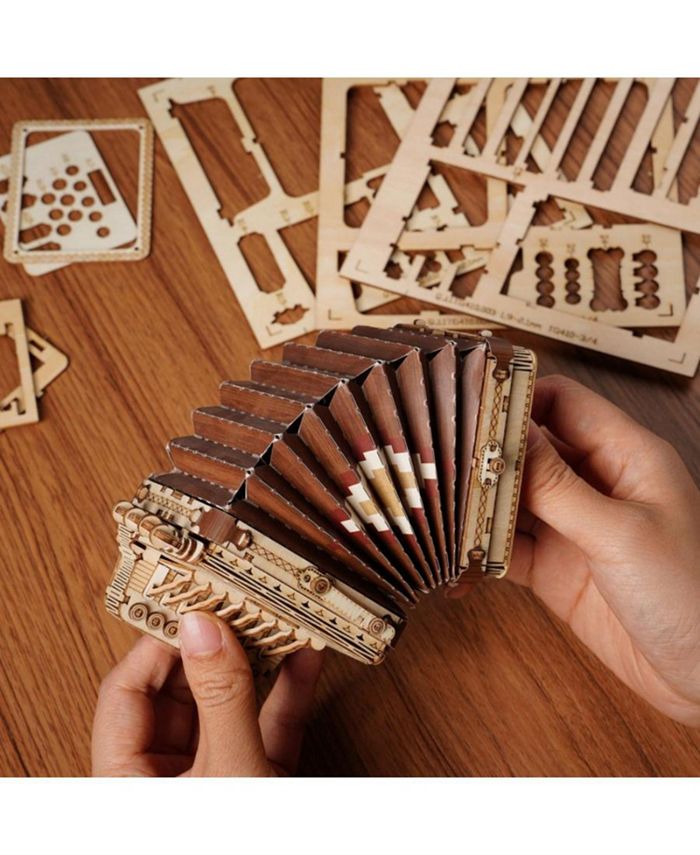 Flash Popup DIY 3D Wood Puzzle - Accordion - 156pcs - Macy's