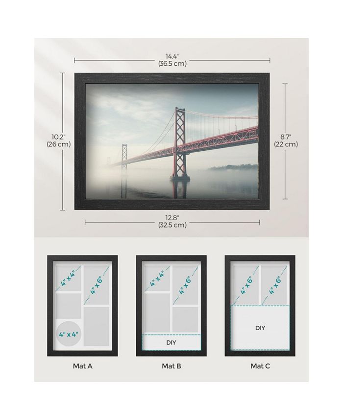 Slickblue Deep Memory Display Case For Desk Wall Decor With Wood Push ...