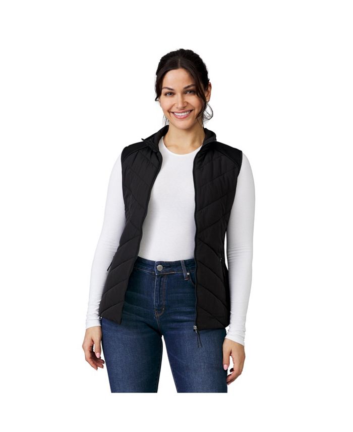 Free Country Women's Quilted Hybrid Vest - Macy's