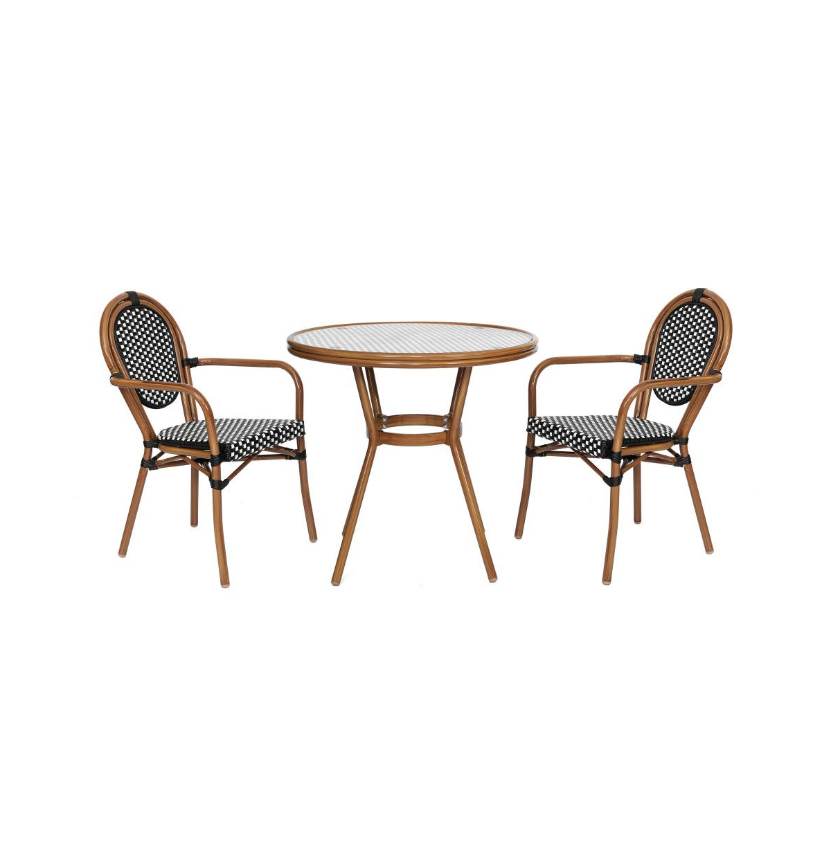 Click here for Merrick Lane Celia Bistro Style Table With Glass T... prices