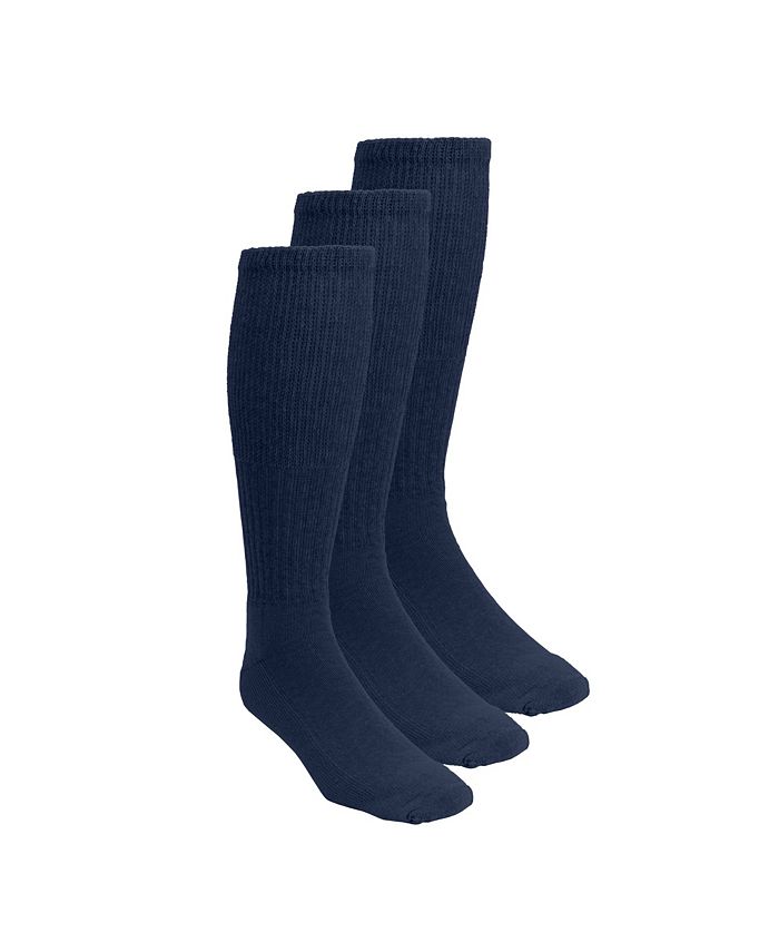 KingSize Big & Tall Diabetic Over-The-Calf Extra Wide Socks 3-Pack - Macy's