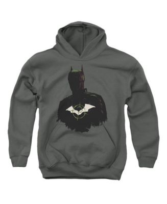 Batman Boys The Youth Silhouette With Riddler Logo Pull Over Hoodie ...