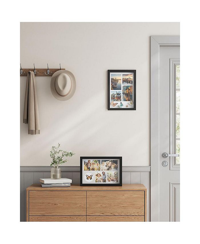 Slickblue Deep Memory Display Case For Desk Wall Decor With Wood Push ...