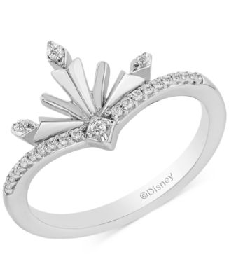 Diamond Elsa Ring (1/10 ct. t.w.) in Sterling Silver - Macy's