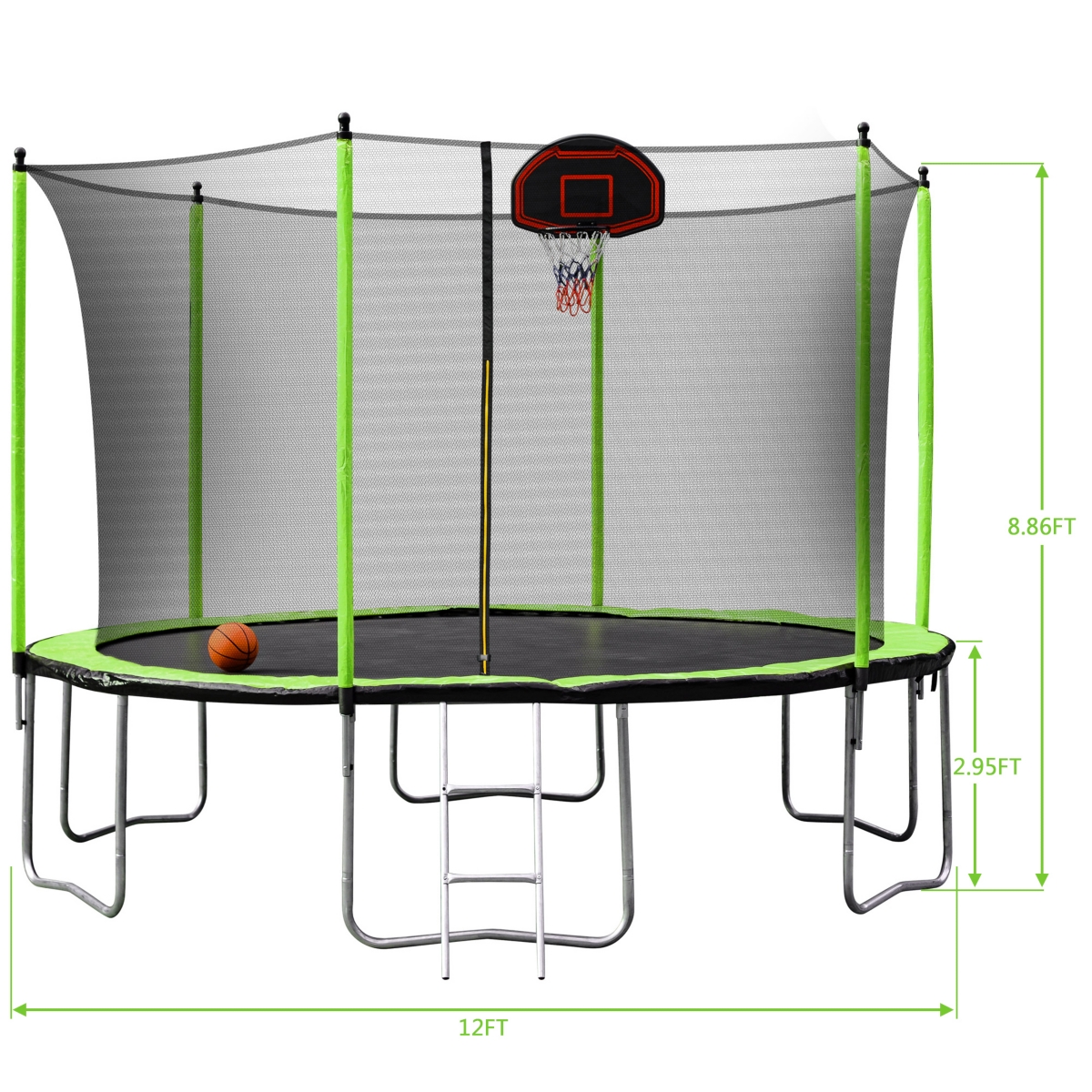 Click here for Streamdale 12FT Green Trampoline 2023 - Green prices