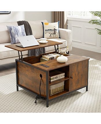 Simplie Fun Modern Rustic Lift Top Coffee Table - Macy's