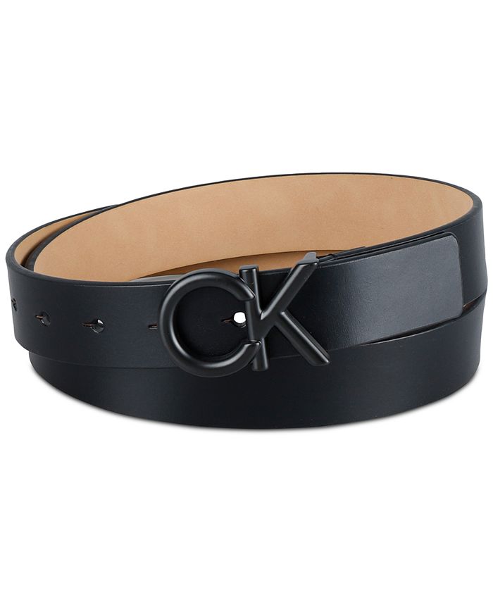 Calvin Klein Men's CK Logo-Buckle Belt - Macy's