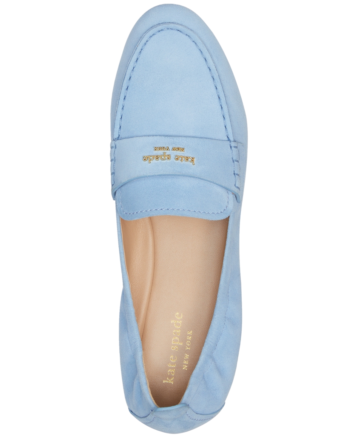 Kate Spade Women's Eliza Logo Suede Loafers In Sandalwood | ModeSens