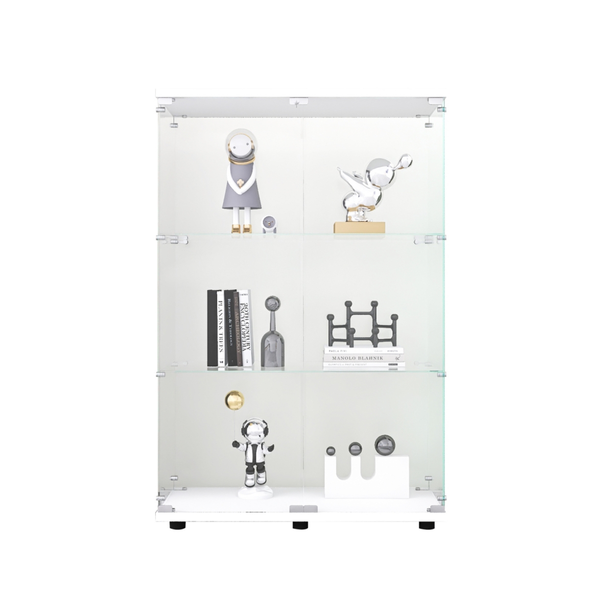 Click here for Simplie Fun Glass Display Cabinet with 3 Shelves... prices