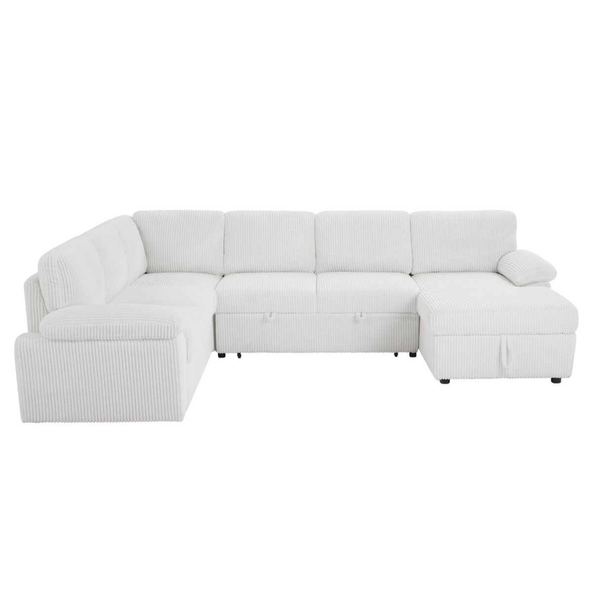 Click here for Streamdale Furniture Corduroy Modular Sleeper Sofa... prices