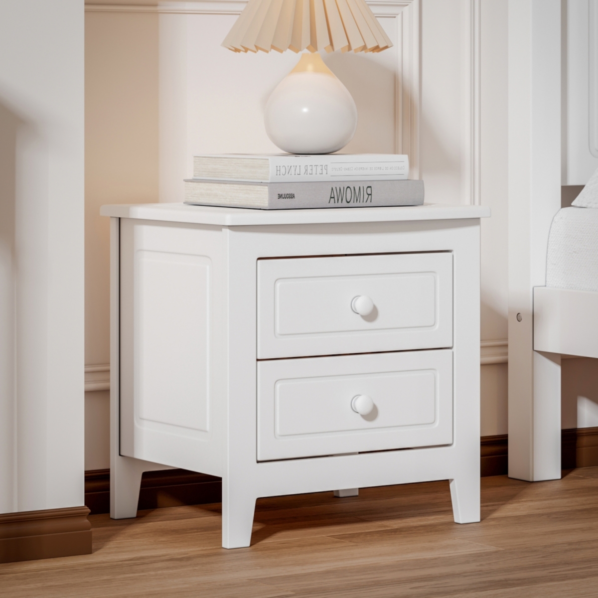 Click here for Simplie Fun 2-Drawer Nightstand For Bedroom  Mid C... prices
