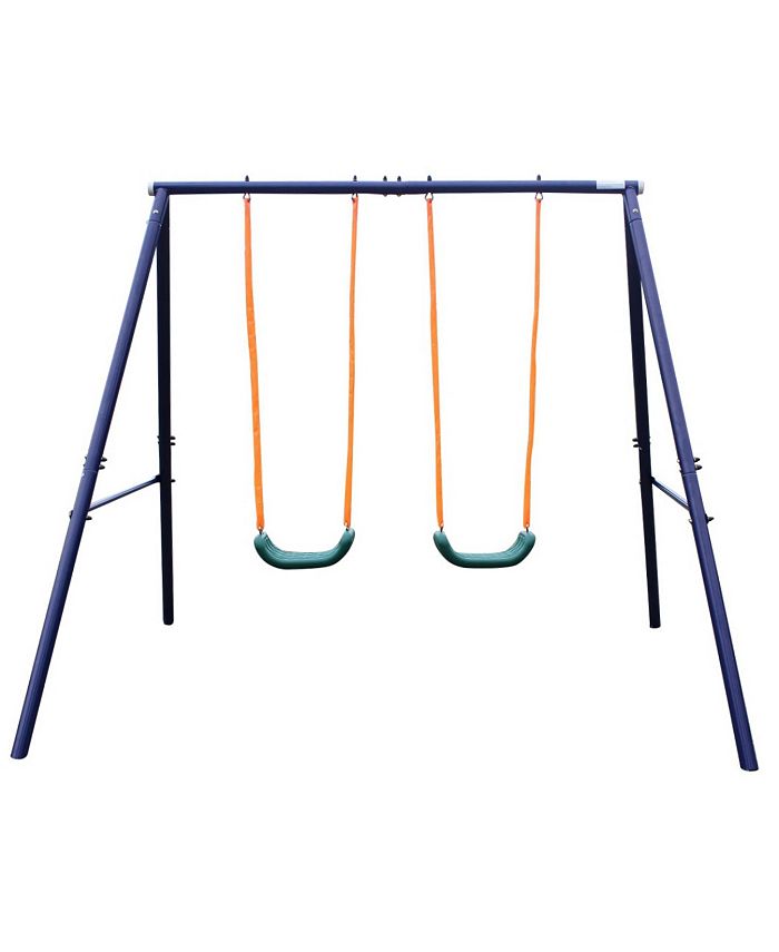 Simplie Fun Two Station Swing Set For Children - Macy's