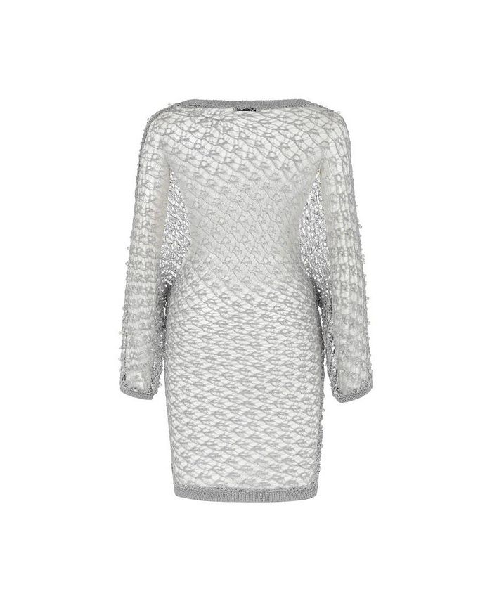 NOCTURNE Women's Beaded Mesh Knit Top - Macy's