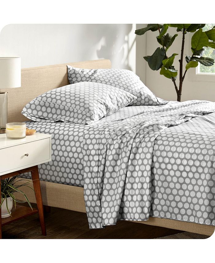 Bare Home Ultra-Soft Double Brushed Print Sheet Set - Macy's
