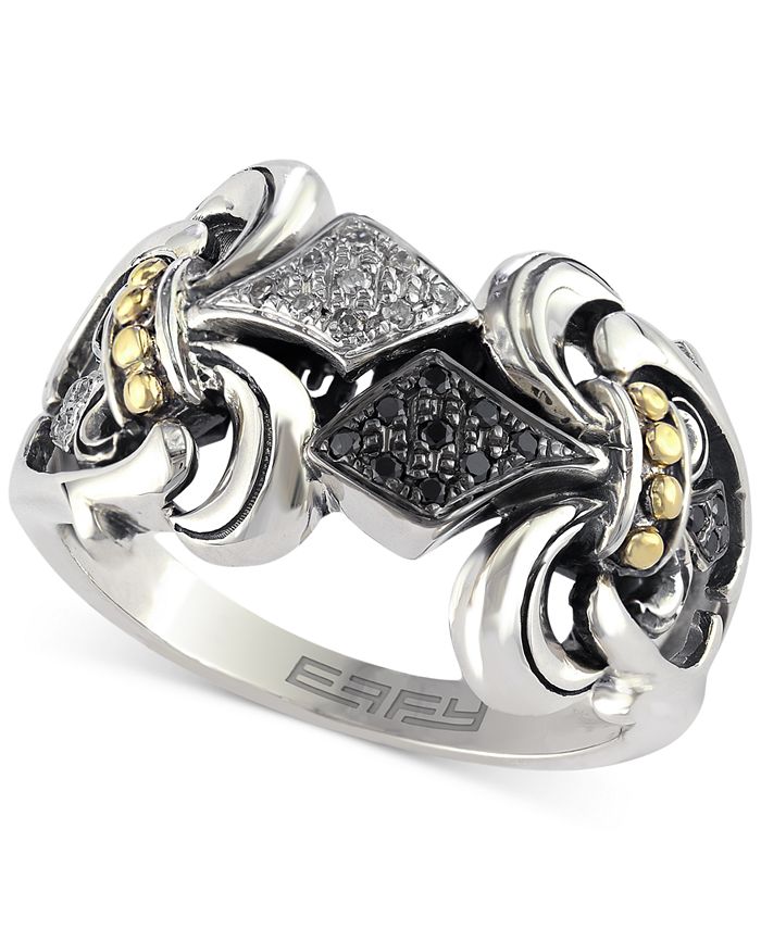 EFFY Collection Balissima by EFFY® Black and White Diamond Ring (1/10 ...