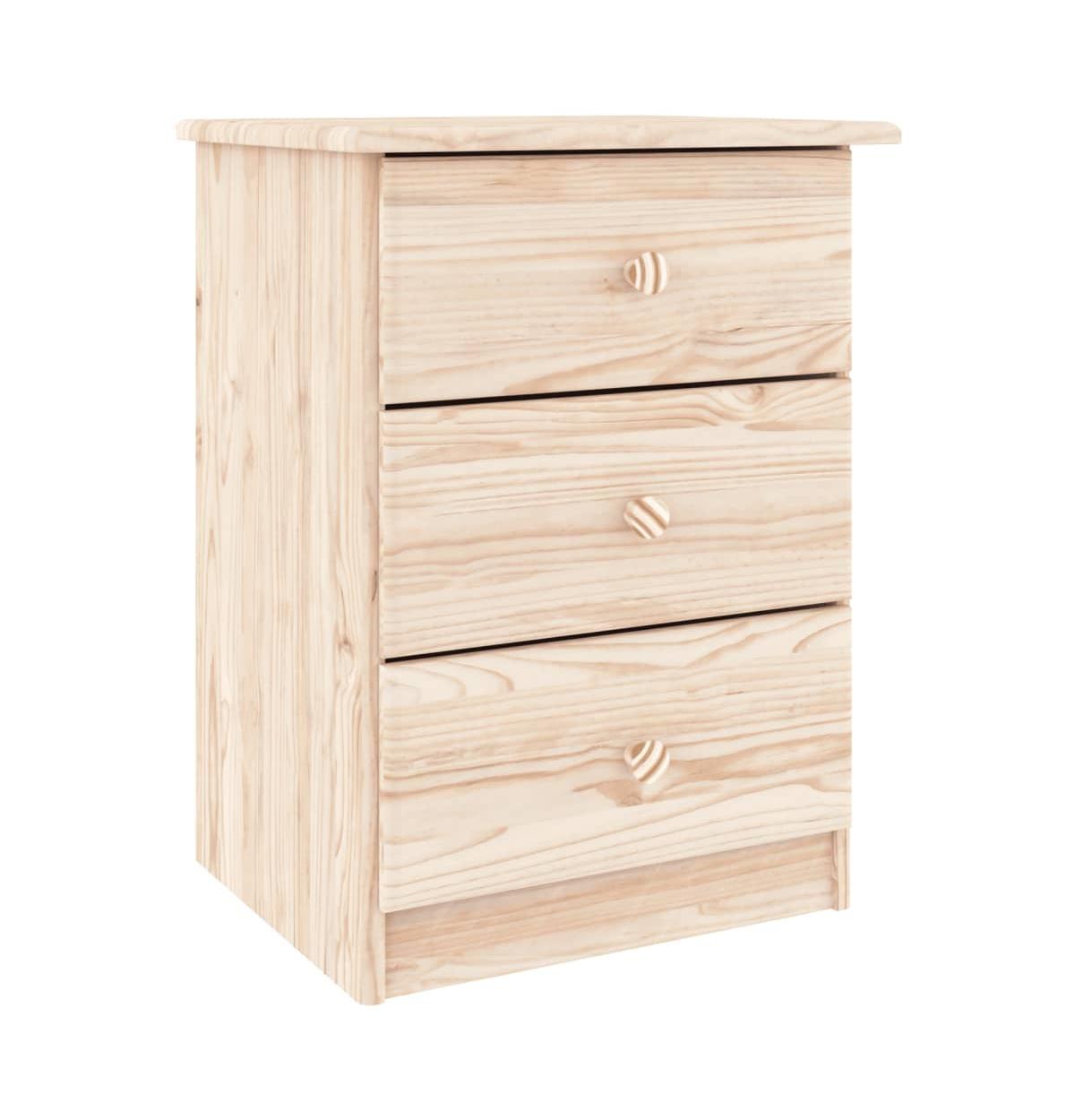 Click here for Bedside Cabinet Natural Wood Solid pine wood (untr... prices