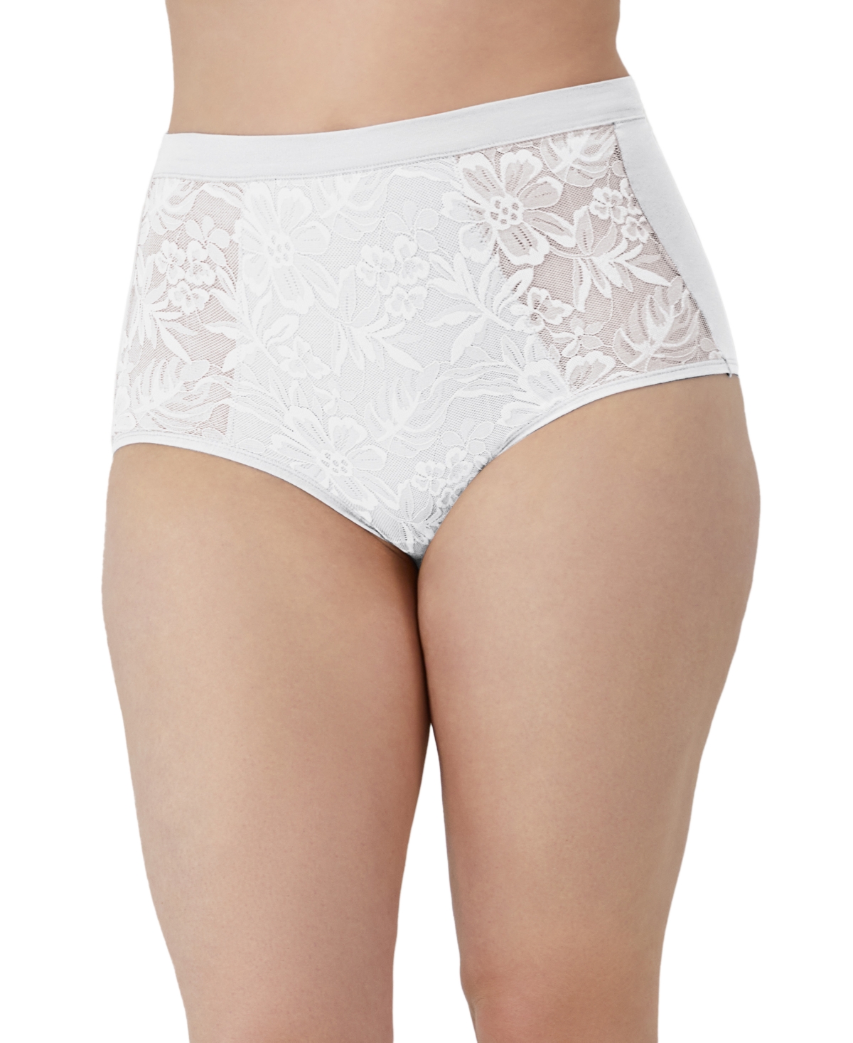 Click here for Bali Womens Breathe Lace High-Rise Brief Underwear... prices