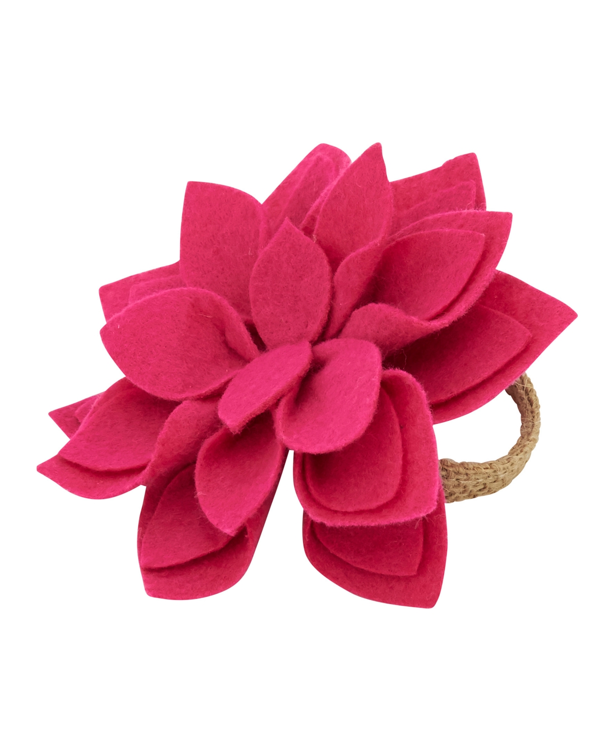 Click here for Saro Lifestyle Felt Blossom Napkin Ring  Set of 4... prices