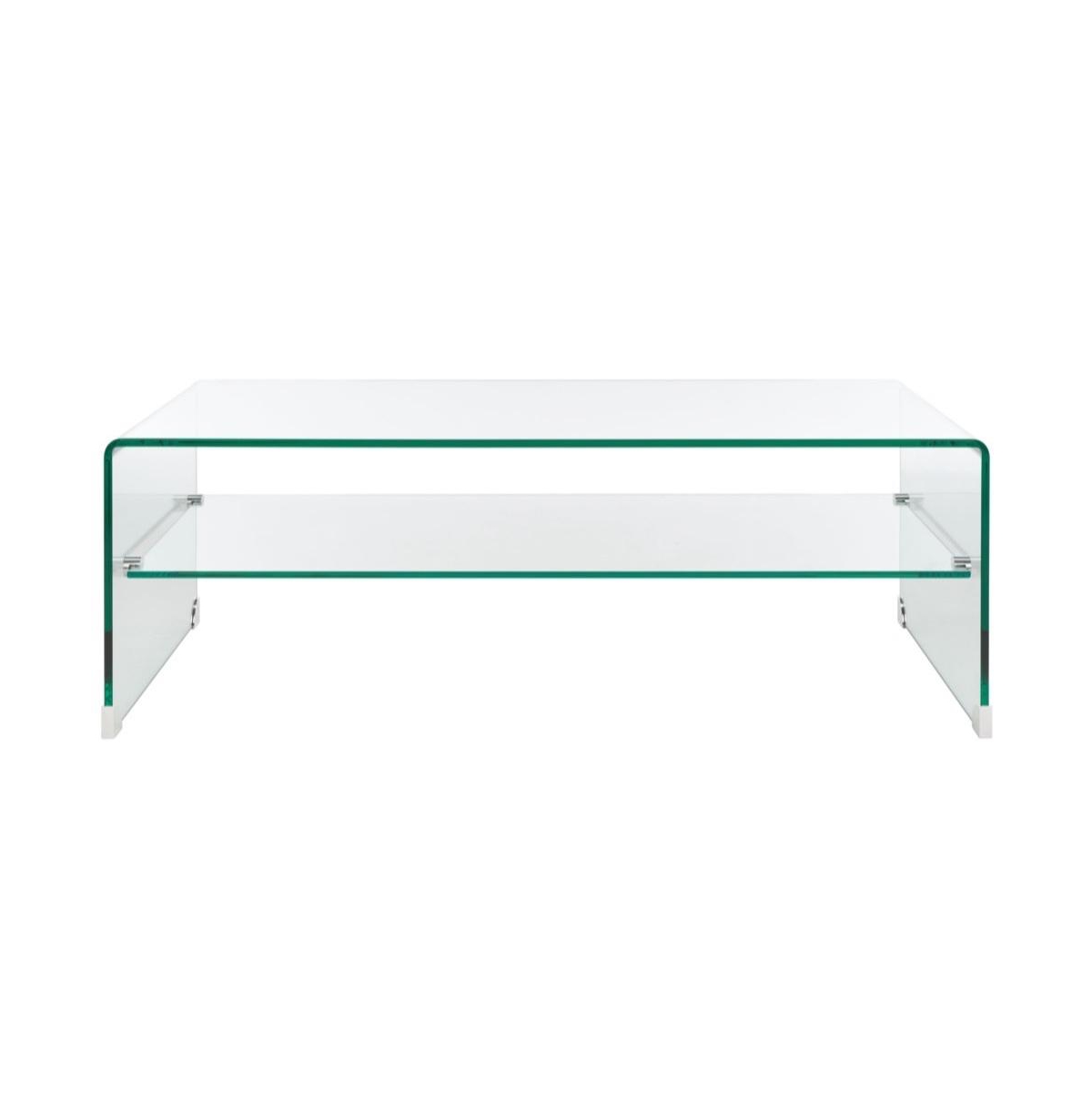 Safavieh Brioni Tempered Glass Coffee Table - Clear