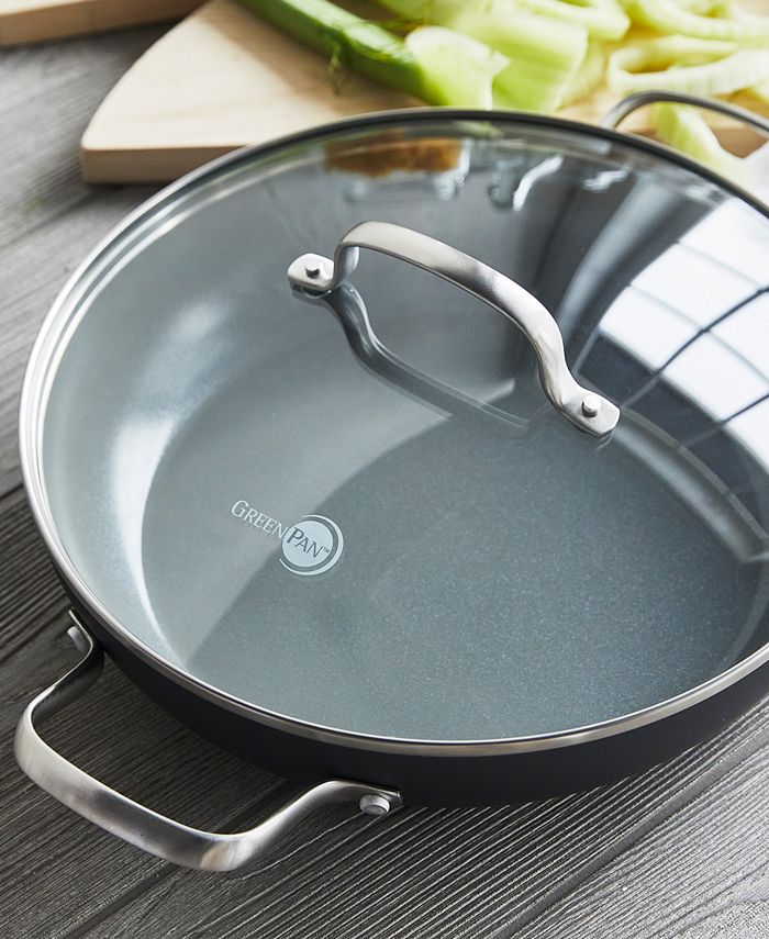 GreenPan Chatham 11" Ceramic Non-Stick Everyday Pan & Lid - Macy's